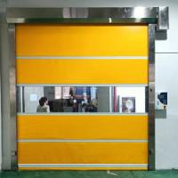 China Secure PVC Fast Door Infrared Security System Safe Passage Accident Protection Tear Resistance 900N/800N Warp/weft for sale
