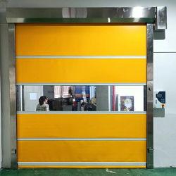 China Secure PVC Fast Door Infrared Security System Safe Passage Accident Protection Tear Resistance 900N/800N Warp/weft for sale