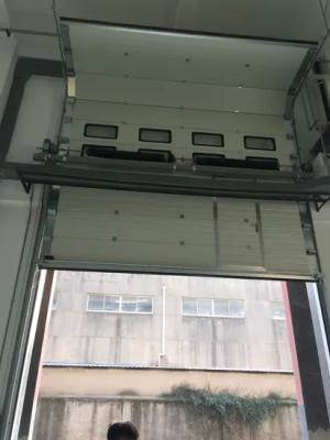China Industrial Sectional Garage Door with Polyurethane Insulation 40mm Thickness and AC 220V-240V Motor for sale