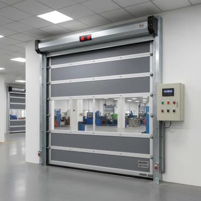 China 220V 380V AC Industrial Fast Door Roll up Or Sliding Door Type With Control System Or Sensor Activated For Industrial for sale