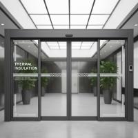 China Optional Thermal Insulation Commercial Automatic Sliding Doors Customizable Designs Enhancing Security and Accessibility for sale