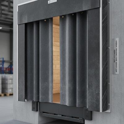 China Curtain Thickness 0.8mm Loading Dock Shelter with High Resistance To Wear and Tear Providing Thermal Insulation to Reduce Energy Loss for sale