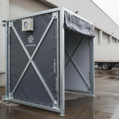 China Waterproof And UV Resistant Loading Dock Shelter With 0.75KW Power And Wind Resistance Designed To Withstand Strong Winds for sale