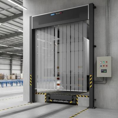 China Logistics Distribution Centers Loading Dock Shelter with Pvc Curtain Panel 36kgm2 and Switch Platform Control Unit Ensuring Dock Workflow for sale