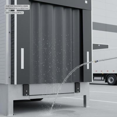 China Curtain Thickness 08mm Loading Dock Shelter Offering Waterproof UV Resistant Fabric and Low Maintenance Easy to Clean Surfaces for sale