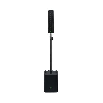 China Black Active Column Array Speaker System with DSP 8-Channel Mixer 1200W for sale