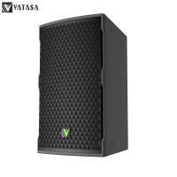 China 10 Inch 330W PA Speaker System Two-Way Floor Monitor Passive Wooden for Karaoke for sale