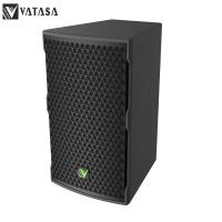 China 10 Inch 330W PA Speaker System Two-Way Floor Monitor Passive Wooden for Karaoke for sale