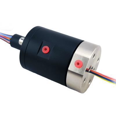 China GuRen Q2PM5-12PS Gas-Electric Slip Ring with 2 Gas Channels and 12 Electrical Lines, 250rpm Speed, -30℃ to +80℃ Range for sale