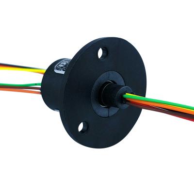 China 12.4mm 6 Circuit 2A Flange Slip Ring for Smart Home Security Monitoring Systems for sale