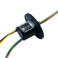China 12.4mm 6 Circuit 2A Flange Slip Ring for Smart Home Security Monitoring Systems for sale