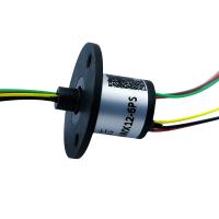 China 12.4mm 6 Circuit 2A Flange Slip Ring for Smart Home Security Monitoring Systems for sale
