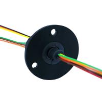 China 12.4mm 6 Circuit 2A Flange Slip Ring for Smart Home Security Monitoring Systems for sale