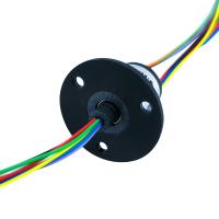 China WX12-8PS 8-Way 2A Slip Ring with 28AWG Teflon Wire - 12.4mm OD × 15.4mm Length for Rotating Lights for sale