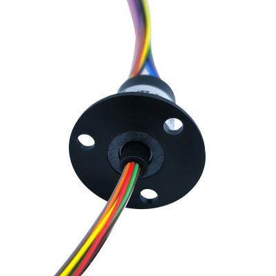 China 12 Circuits 2A Mini Slip Ring with Flange - 12.7mm Inner Diameter, 19.8mm Length for Industrial Automation for sale