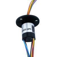 China 12 Circuits 2A Mini Slip Ring with Flange - 12.7mm Inner Diameter, 19.8mm Length for Industrial Automation for sale