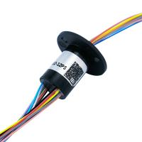 China 12 Circuits 2A Mini Slip Ring with Flange - 12.7mm Inner Diameter, 19.8mm Length for Industrial Automation for sale