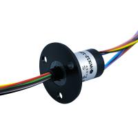 China 12 Circuits 2A Mini Slip Ring with Flange - 12.7mm Inner Diameter, 19.8mm Length for Industrial Automation for sale