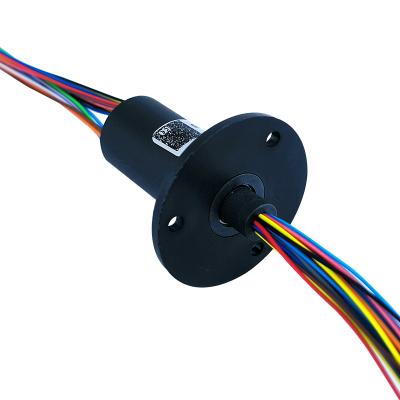 China WX15-24PS 24 Circuit 2A Slip Ring 15.5mm OD 150RPM for Robot Turntables and Automation Equipment for sale