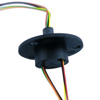 China WX22-6PS 6-Way 2A Conductive Slip Ring with 22mm OD for Pan/Tilt Rotators for sale