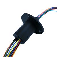 China 24 Circuit 2A Electric Slip Ring 39.6mm Length One Piece Injection Molding Small Size for sale