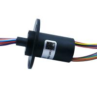 China 24 Circuit 2A Electric Slip Ring 39.6mm Length One Piece Injection Molding Small Size for sale