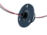 China 2 Wire Slip Ring 2A 5mm ID 22mm OD Through Hole 360 Degree Rotation for Industrial Automation for sale