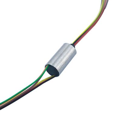 China WX6.0-6PS 6-Way 1A 6mm OD Micro Slip Ring with Aluminum Alloy Shell for Small Pan/Tilt Systems for sale