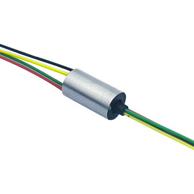 China WX6.5-4P02 6.5mm 4-Way 2A Micro Conductive Slip Ring with 28AWG Teflon Wire for Small Aircraft and Drones for sale