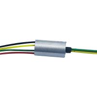 China WX6.5-4P02 6.5mm 4-Way 2A Micro Conductive Slip Ring with 28AWG Teflon Wire for Small Aircraft and Drones for sale
