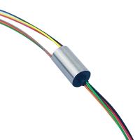 China 6.5mm OD 6-Way 1A Micro Capsule Slip Ring with 500,000 RPM Service Life for Rotary Connections for sale