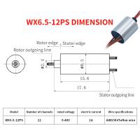 China WX6.5-12PS 6.5mm OD 12-Wire Slip Ring Capsule - 1A Current, 48V Rating for Low Power Instrumentation for sale