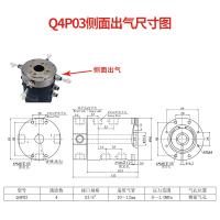 China 4 Channel Gas Slip Ring Rotary Joint with G3/8 Interface and 18mm Center Hole for 1MPa High-Pressure Applications for sale