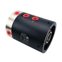 China 4 Channel Through Hole Gas Rotary Union G3/8 30mm Center Hole 99mm OD 300RPM for sale