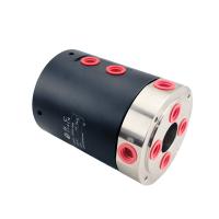 China 4 Channel Through Hole Gas Rotary Union G3/8 30mm Center Hole 99mm OD 300RPM for sale