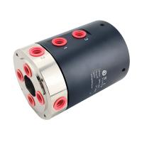 China 4 Channel Through Hole Gas Rotary Union G3/8 30mm Center Hole 99mm OD 300RPM for sale