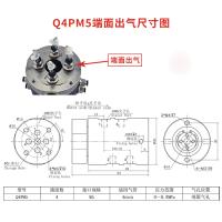 China Micro 4 Channel Gas Rotary Union with M5 Interface - 38mm OD, 300 RPM for Industrial Automation for sale