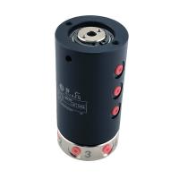 China 6 Channel Gas Rotary Union OD 38mm High Speed 300RPM with M5 Interface for Industrial Automation for sale