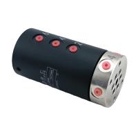 China 6 Channel Gas Rotary Union OD 38mm High Speed 300RPM with M5 Interface for Industrial Automation for sale