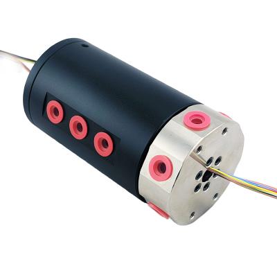 China Q6P01-12PS Aluminum Alloy 6-Channel Pneumatic Slip Ring with G1/8