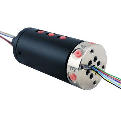 China Q6PM5-12PS 6-Channel Pneumatic-Electric Rotary Slip Ring 250rpm 38mm Width for Compact Equipment for sale