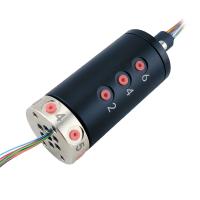 China Q6PM5-12PS 6-Channel Pneumatic-Electric Rotary Slip Ring 250rpm 38mm Width for Compact Equipment for sale