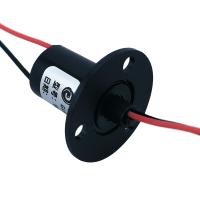China 5A Low Power Flanged Conductive Slip Ring 2 Wire Slip Ring Cap Type for sale