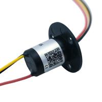 China 3 Way 5A Cap Type Conductive Rotary Slip Ring 12.4mm OD IP51 Protection for sale