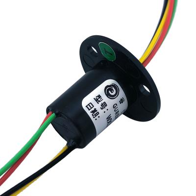 China 4 Way 5A Small Current Rotating Conductive Slip Ring 12.4mm OD 18.2mm Length for sale