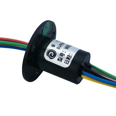China F-WX12-6P05 6-Way 5A Low Power Rotary Slip Ring with 12.4mm Diameter for Robotic Arms for sale