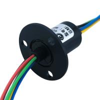 China F-WX12-6P05 6-Way 5A Low Power Rotary Slip Ring with 12.4mm Diameter for Robotic Arms for sale