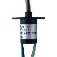China F-WX12-6P05 6-Way 5A Low Power Rotary Slip Ring with 12.4mm Diameter for Robotic Arms for sale