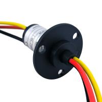China F-WX22-3P30 22mm 3-Wire 30A High Current Flange Slip Ring with 150rpm Rotation Speed for sale