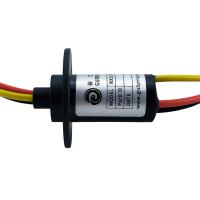 China F-WX22-3P30 22mm 3-Wire 30A High Current Flange Slip Ring with 150rpm Rotation Speed for sale